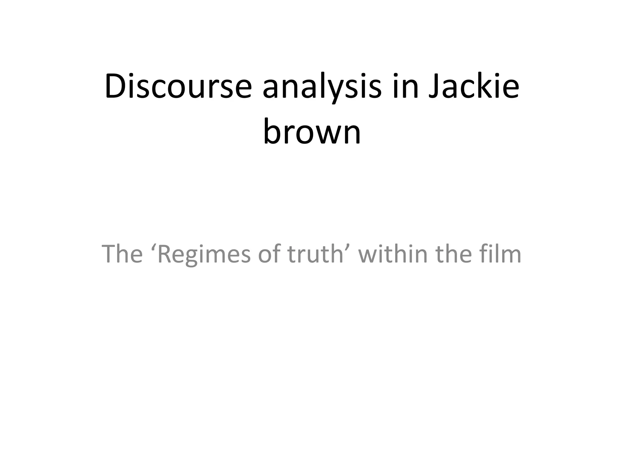 Discourse presentation | PPT