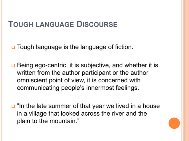 Discourse presentation | PPT