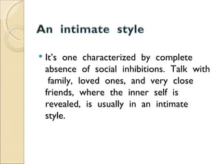 Discourse style | PPT