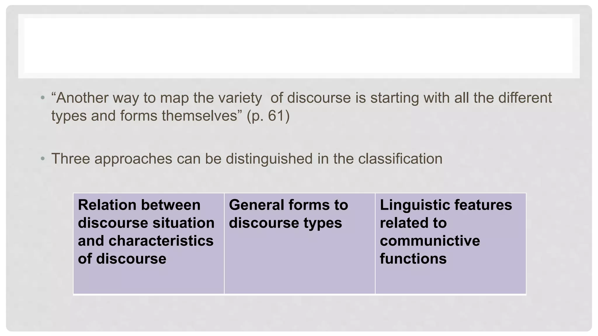 Discourse types | PPTX