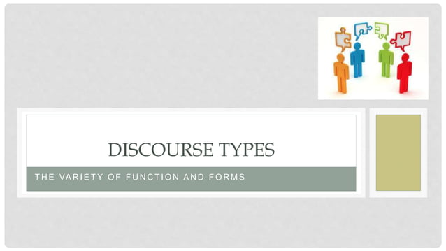 Discourse types | PPTX