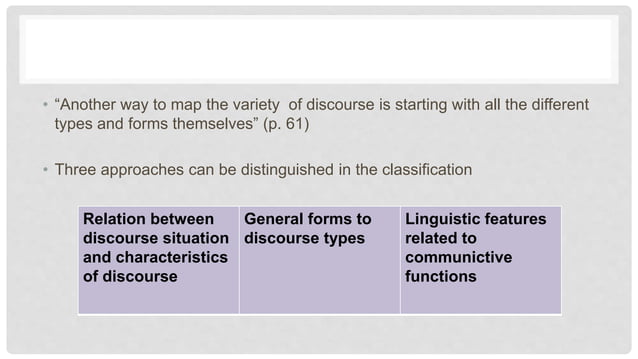 Discourse types | PPTX