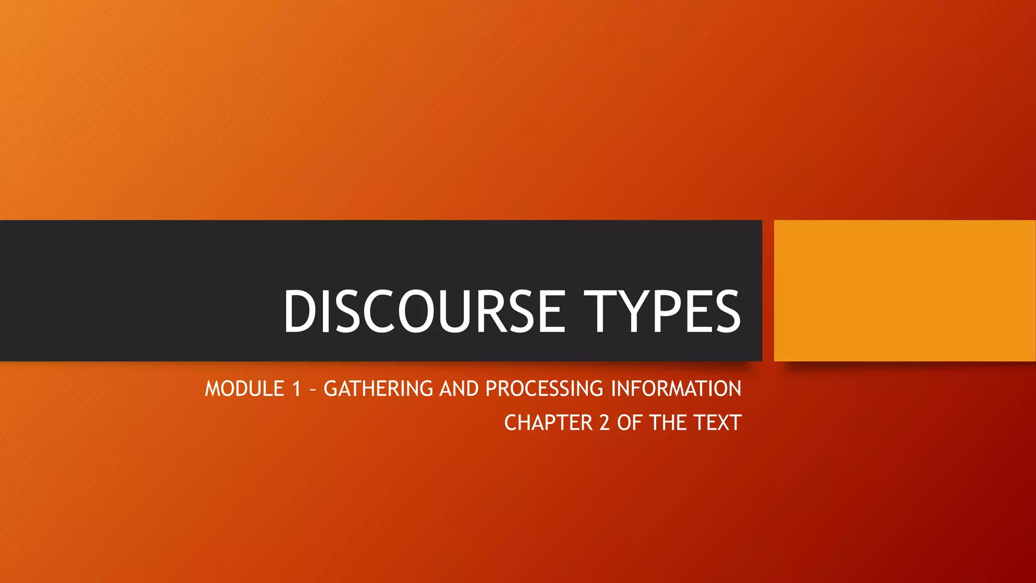 DISCOURSE TYPES Module 1.pptx