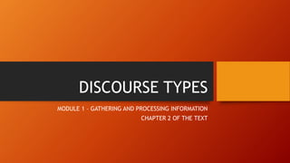 DISCOURSE TYPES Module 1.pptx
