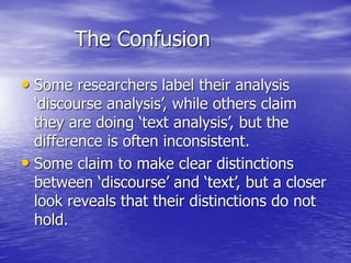 Discourse vs.Text.ppt | Science