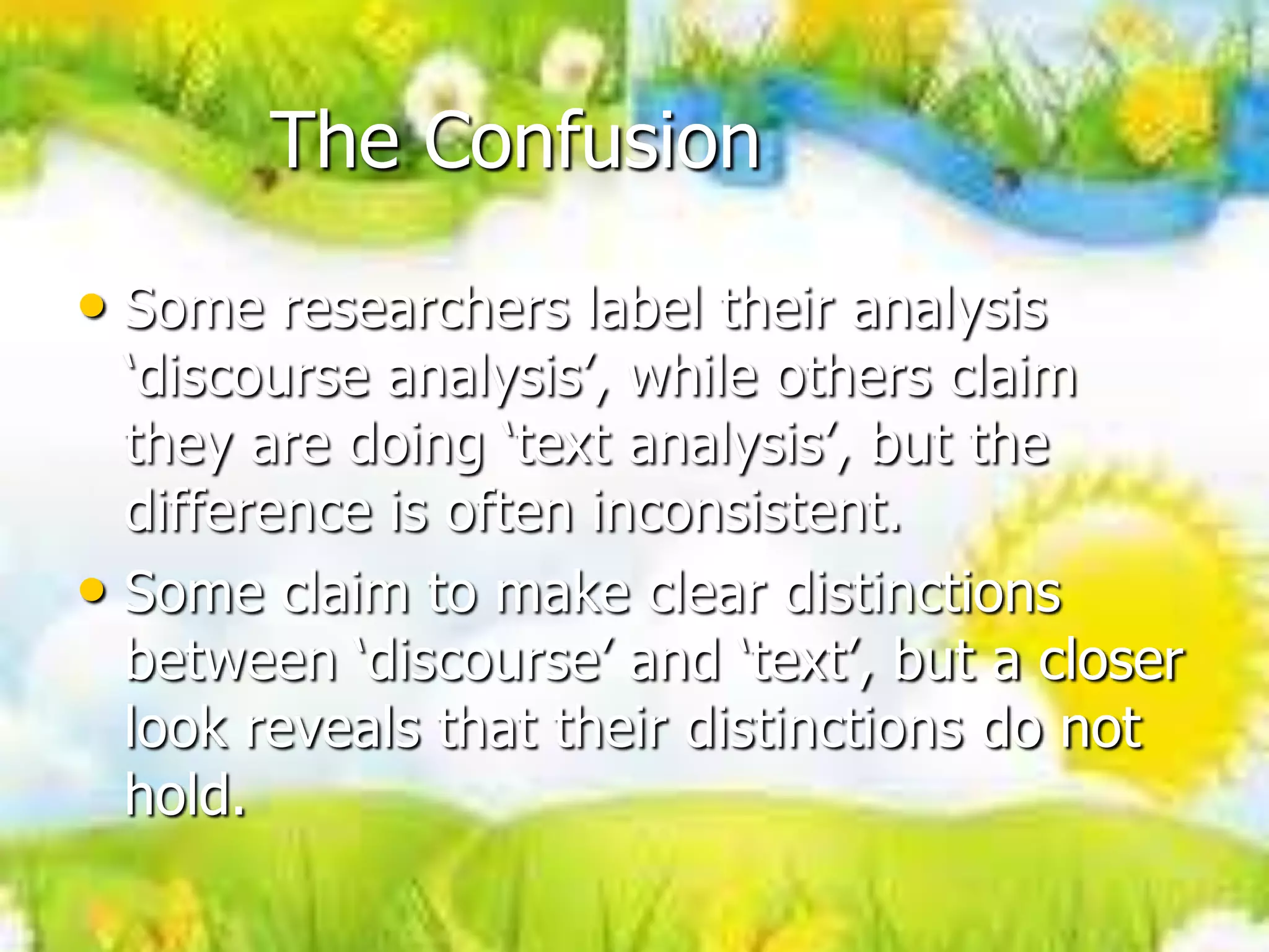 Discourse vs text | PPTX