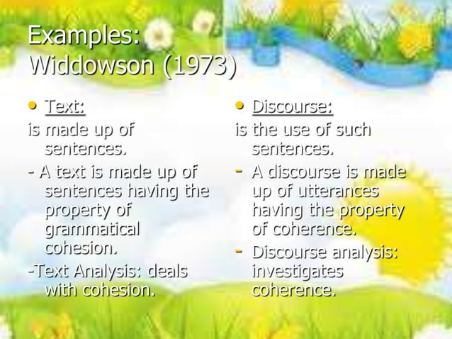 Discourse vs text | PPTX