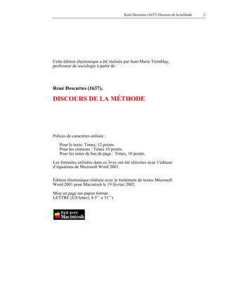 Discours methode | PDF