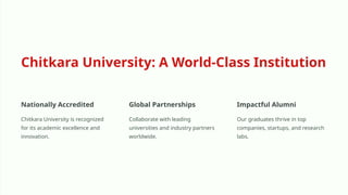 Unlock Your Future with B.Tech in Computer Science Engineering at Chitkara University | PPT