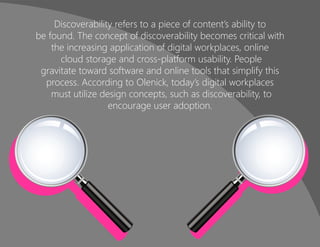 Discoverability it’s a game changer | PPT