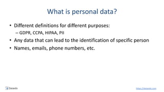 Discover and classify personal data in your databases | PPT