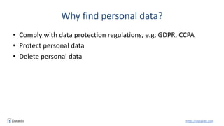 Discover and classify personal data in your databases | PPT