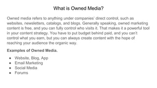 Discover – Difference Between Earned Media, Owned Media & Paid Media..pptx
