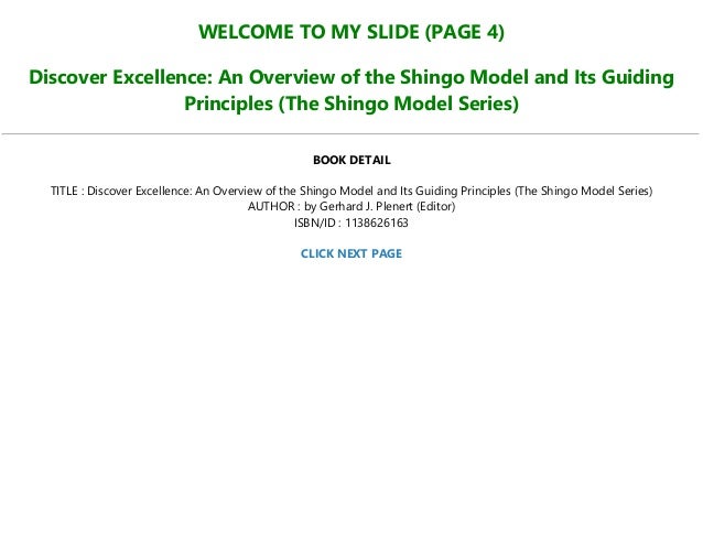 ~>Free Download Discover Excellence: An Overview of the Shingo Model ...