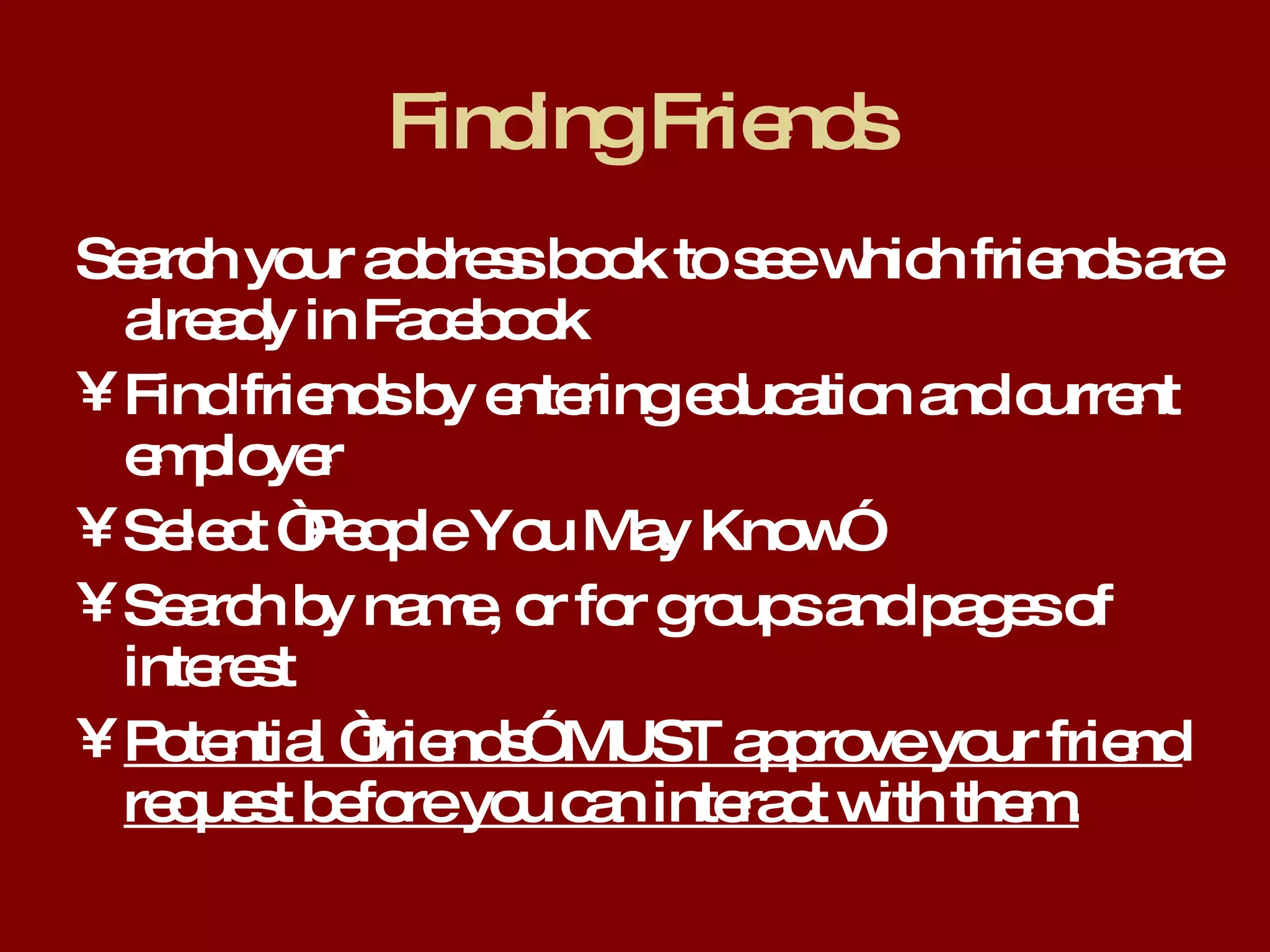 Discover Facebook (New) | PPT