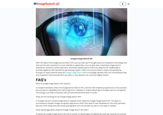 Discover Google Image Search API Unleash Visual Content Power In 2023 | PPT