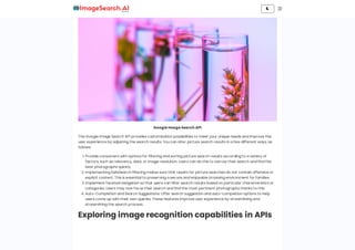 Discover Google Image Search API Unleash Visual Content Power In 2023 | PPT