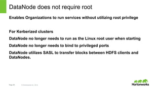 Discover hdp 2.2: Data storage innovations in Hadoop Distributed Filesystem (HDFS) | PPT