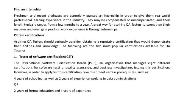 Discover How to Become a QA Tester | PPT