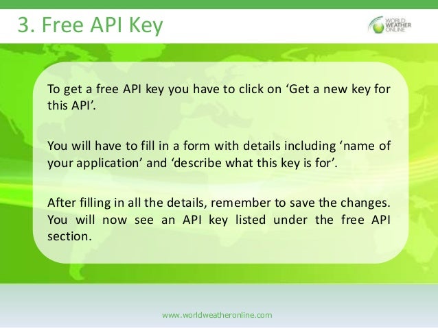 Discover how to create your free API key