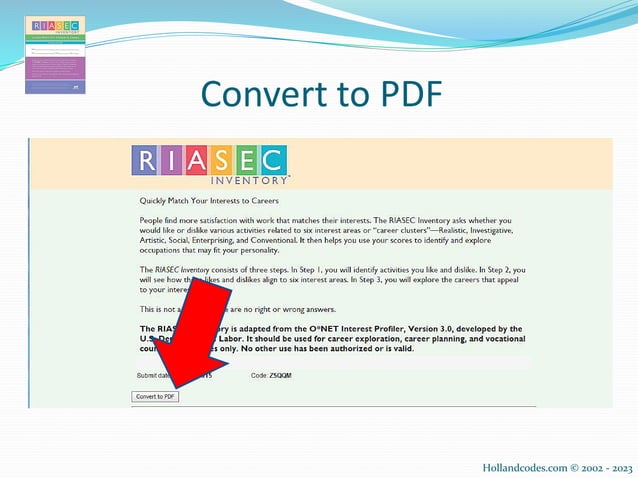 Discover Identity with RIASEC Inventory | PPT