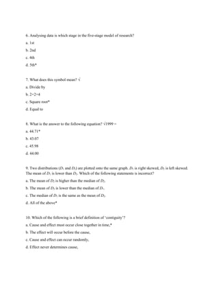 Discovering Statistics Using IBM SPSS Statistics 4th Edition Field Test ...
