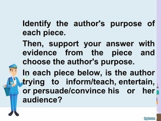 Discovering an author's points of view | PPT