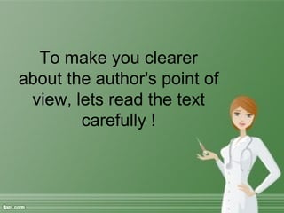 Discovering an author's points of view | PPT