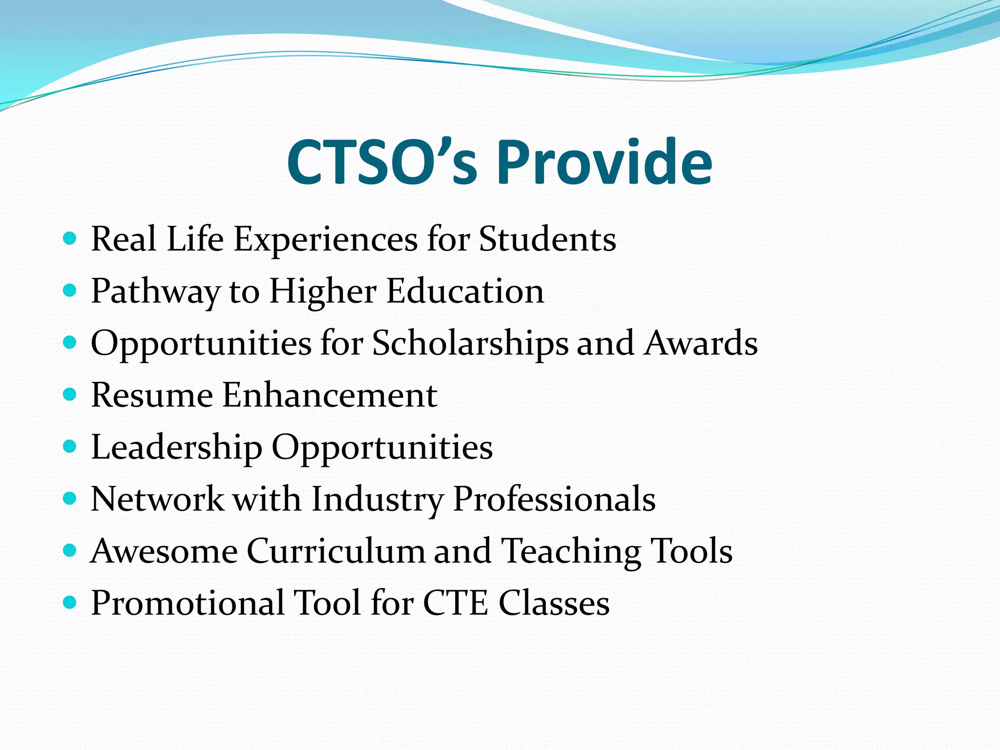 Discovering Californias CTSOs | PPTX