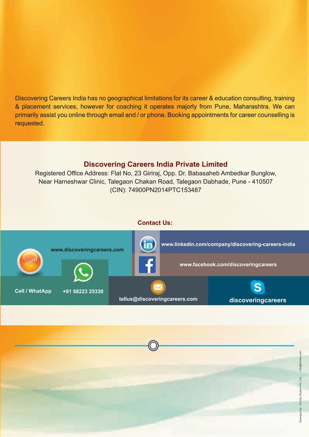 Discovering Careers Brochure | PDF | Undergraduate Education | College Education