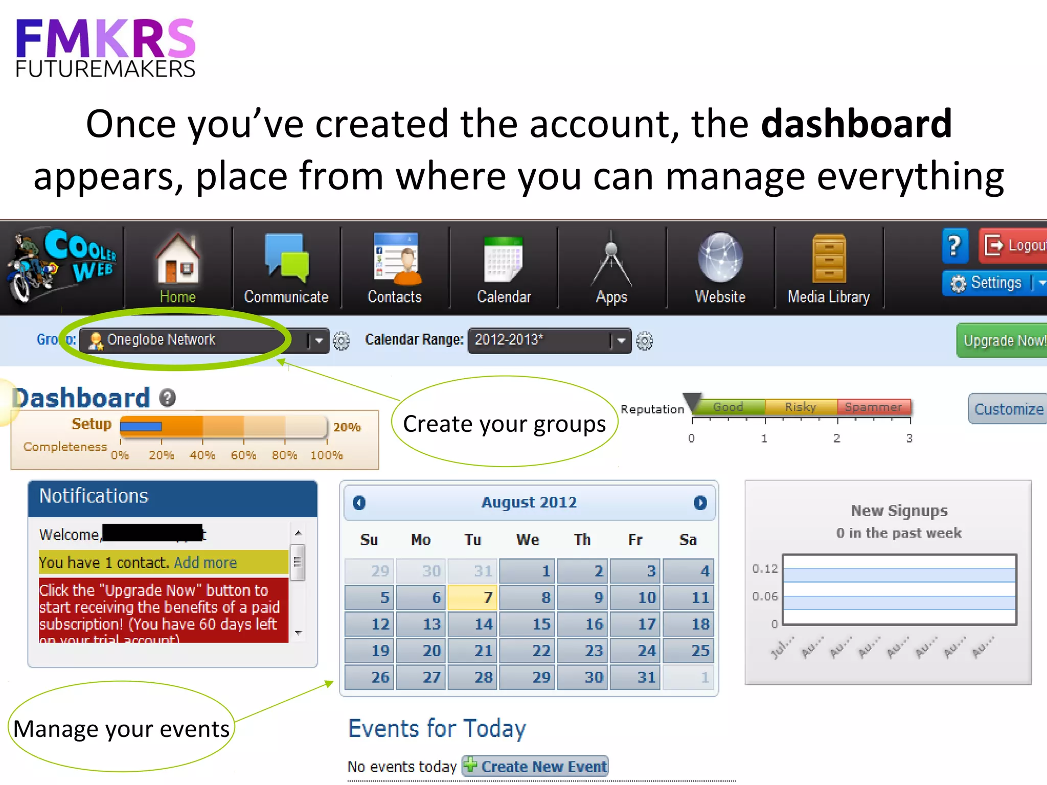 First steps with CoolerWeb and Google Docs Forms | PPT
