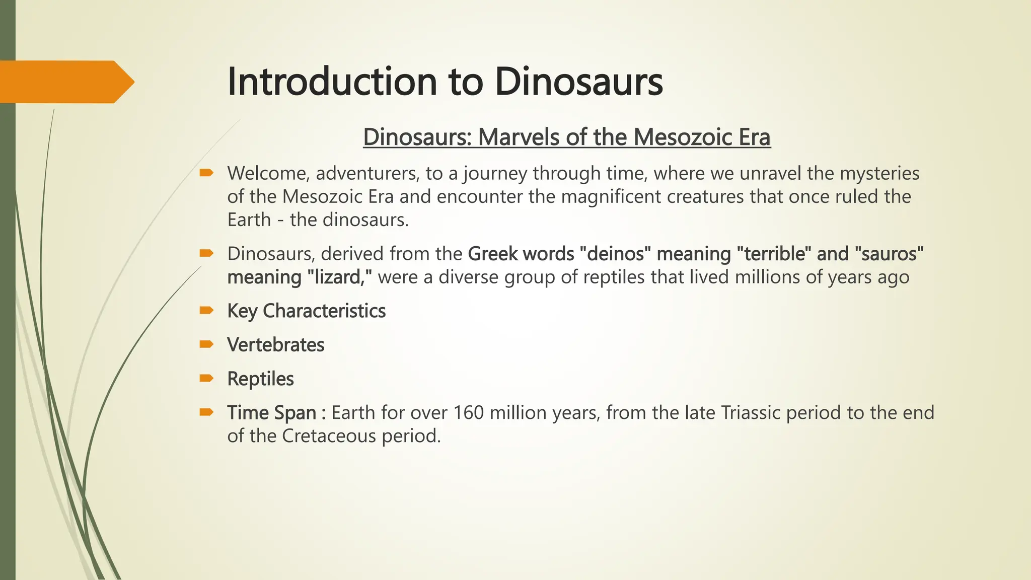 Discovering Dinosaurs PPt by Rohat Kumar Jr.pptx | Reptiles | Pets