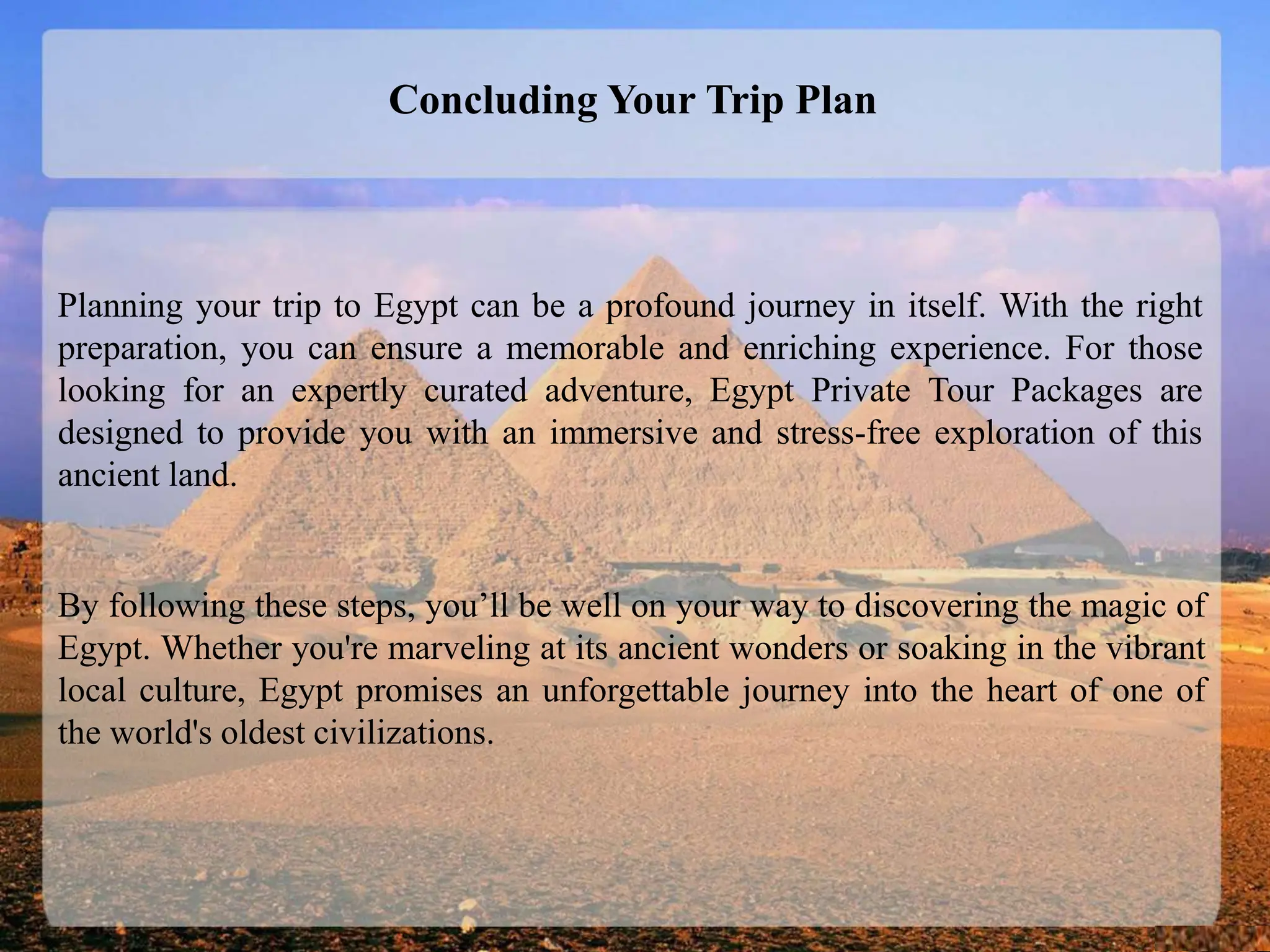 Discovering Egypt A Step-by-Step Guide to Planning Your Trip.ppt
