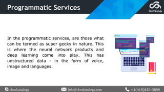 Discovering einstein by Salesforce | Cloud Analogy | PPT