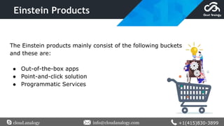 Discovering einstein by Salesforce | Cloud Analogy | PPT