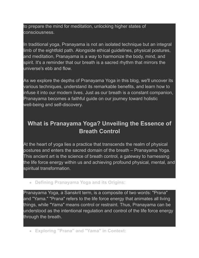 Discovering Inner Balance_ A Guide to Pranayama Yoga.pdf | Lung and Respiratory Health ...
