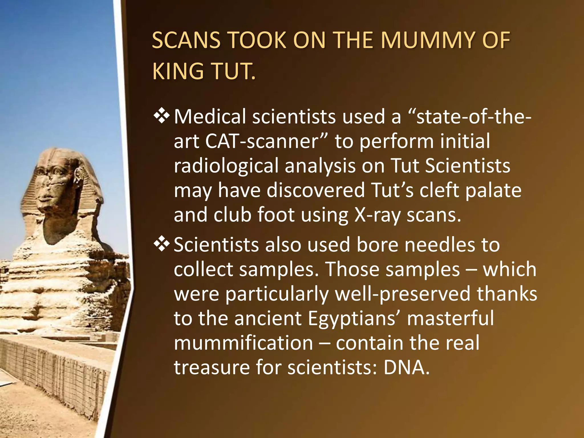 DISCOVERING KING TUT :THE SAGA CONTINUES | PPTX