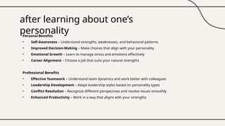 discovering oneself through mbti presentation | PPTX