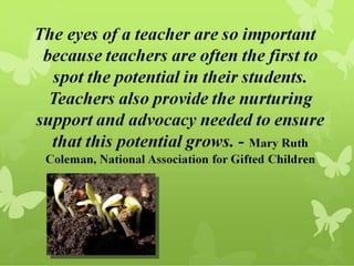 Discovering potential in your students | PPT