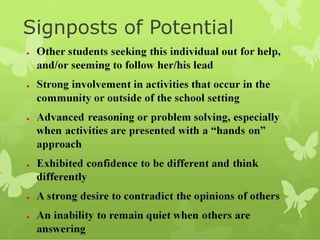 Discovering potential in your students | PPT