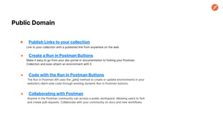 Discovering Public APIs and Public API Network with Postman | PPT