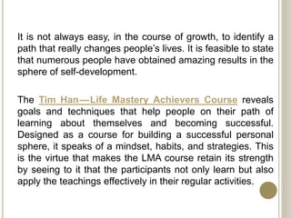 Discovering Success from Tim Han LMA Course Reviews.pptx