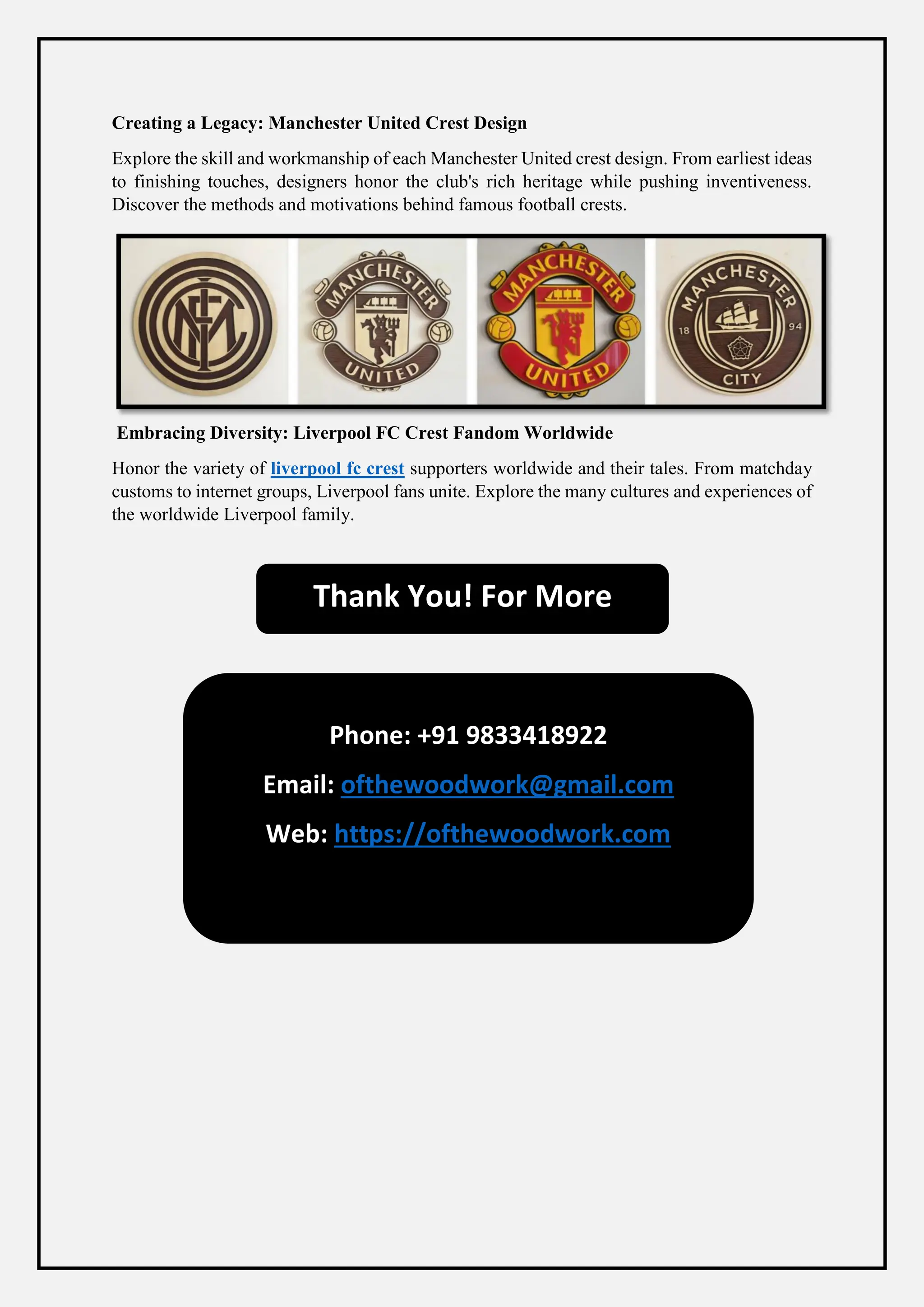 Discovering the History of the Manchester United Crest | PDF | Soccer ...