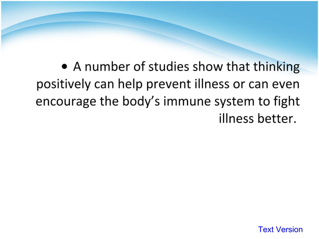 Discovering The Power Of Positive Thinking | PPT