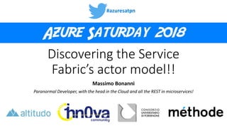 Discovering the Service Fabric's actor model | PPTX