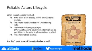 Discovering the Service Fabric's actor model | PPT