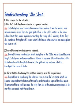 Discovering Tut: The Saga Continues Class - '11th' | PDF