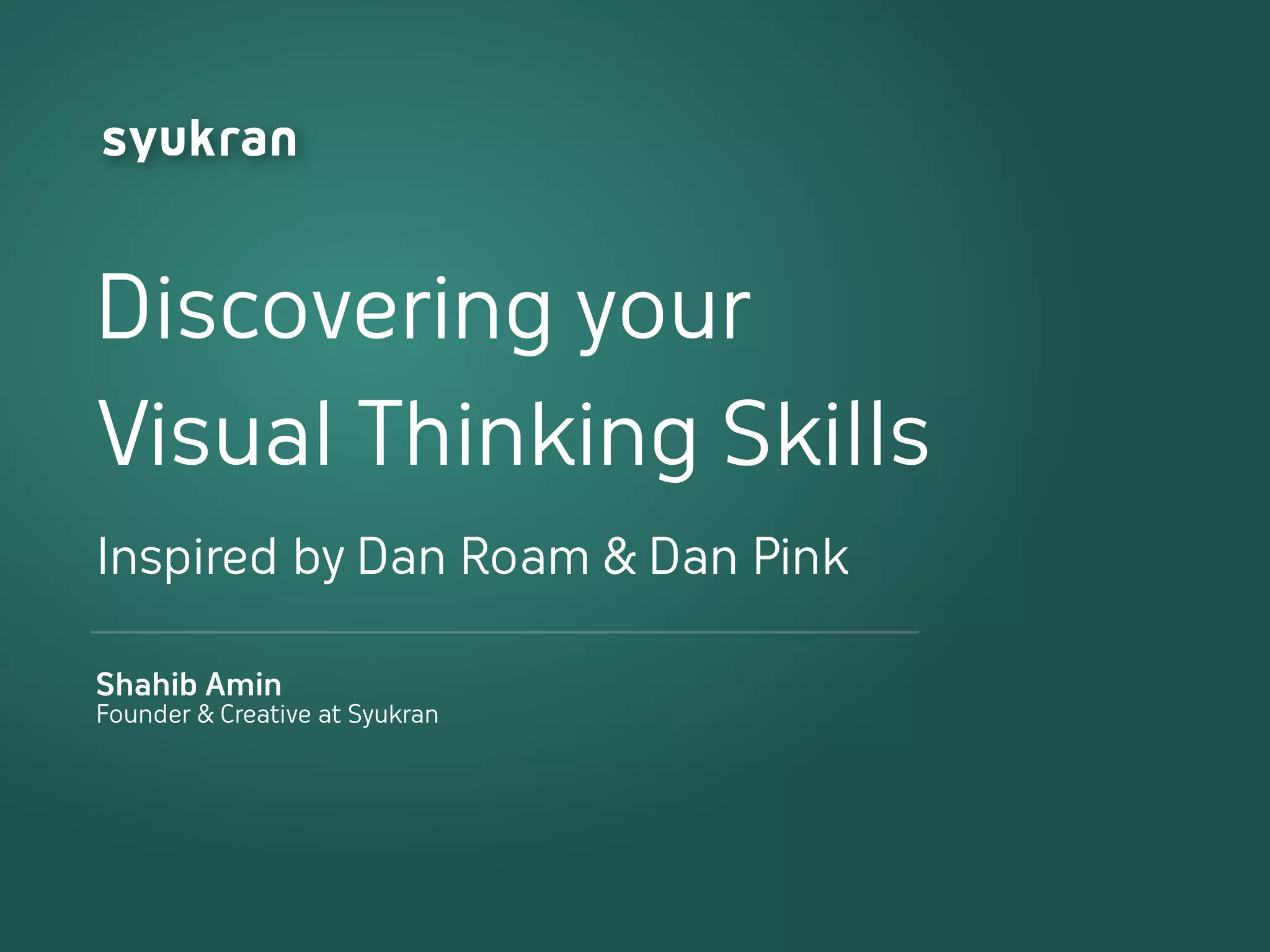 Discovering Visual Thinking | PPT