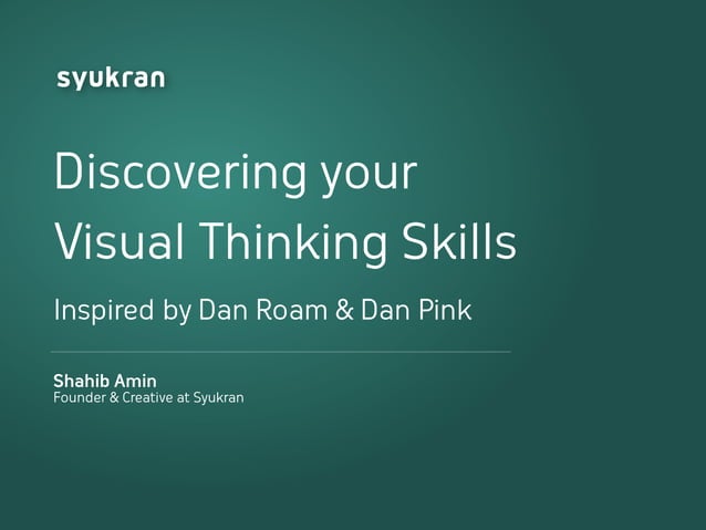 Discovering Visual Thinking | PPT