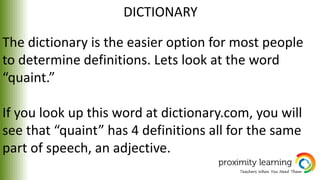 Discovering words | PPT